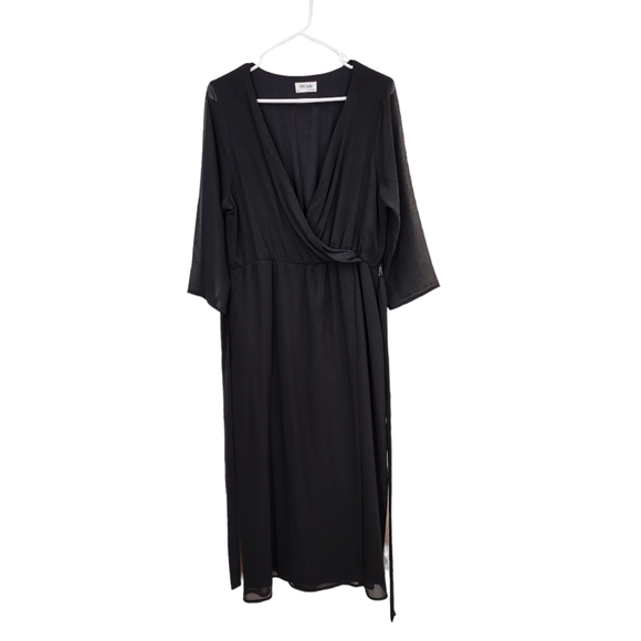 Love Sadie | Dresses | Love Sadie Womens Tie Waist Faux Wrap Dress L ...